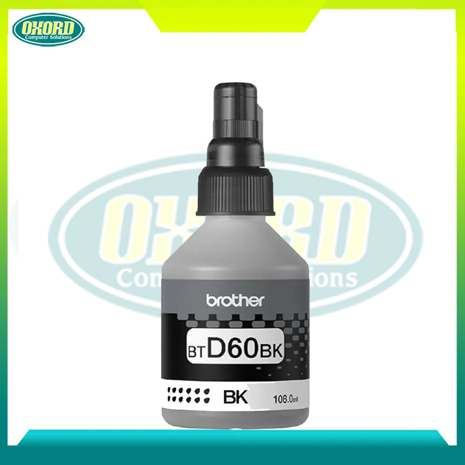 Brother BTD60BK Black Genuine Authentic Ultra High Yield Black Ink ...