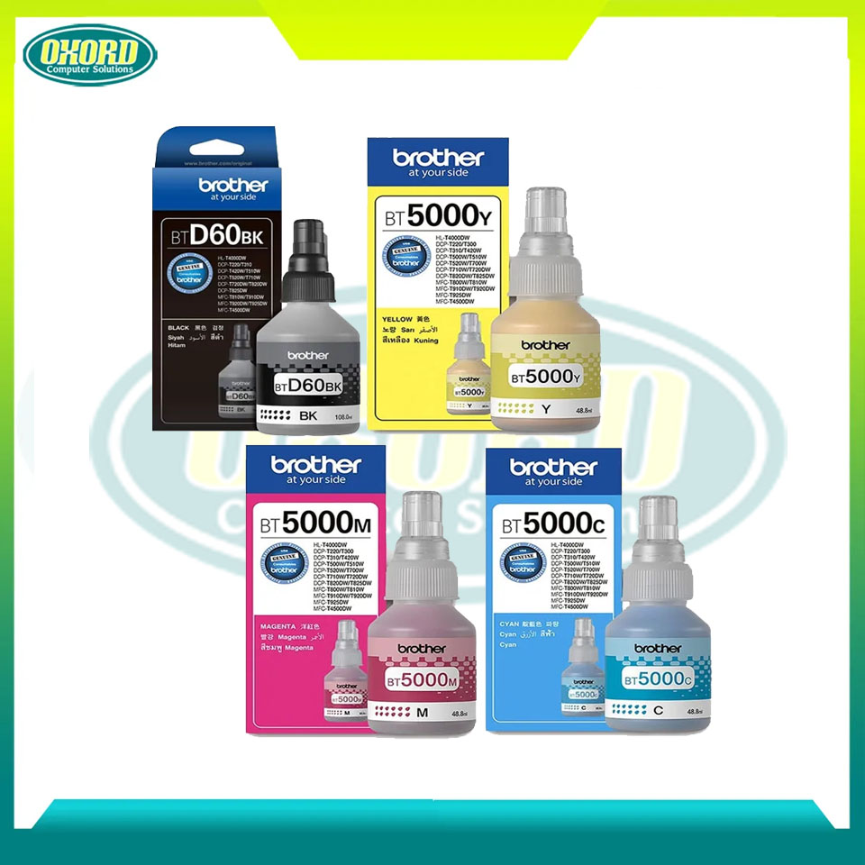 Brother BTD60BK Black Genuine Authentic Ultra High Yield Black Ink ...