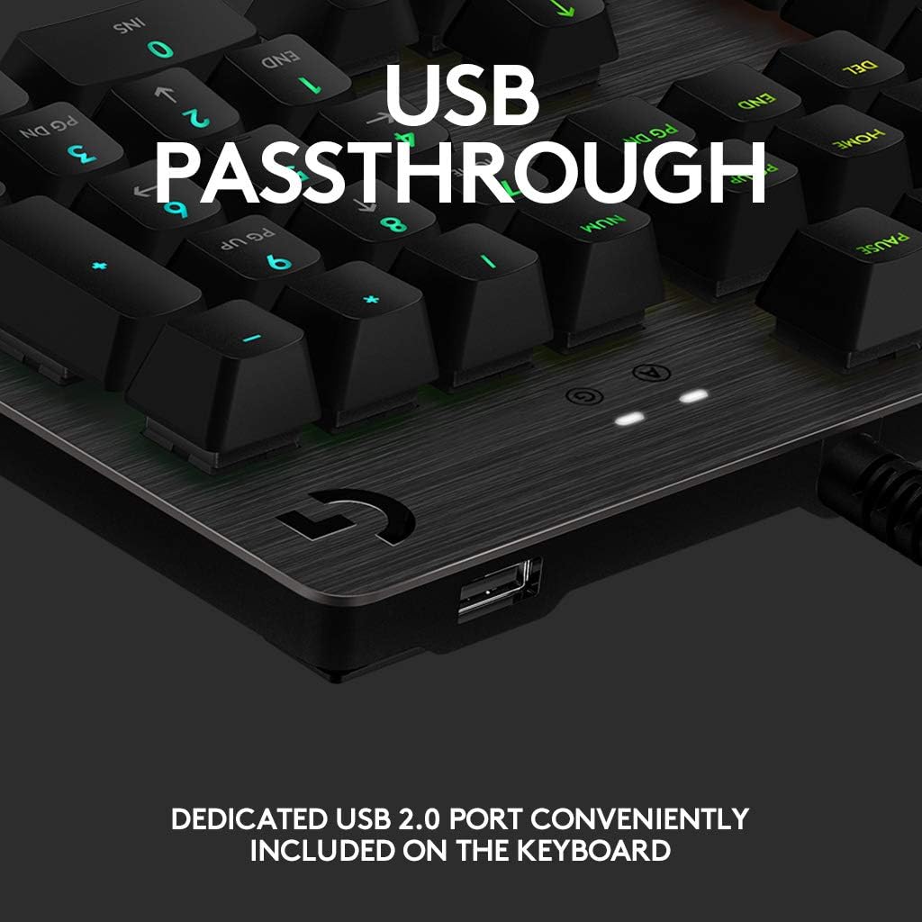 Logitech G513 CARBON LIGHTSYNC RGB Mechanical Gaming Keyboard with GX ...