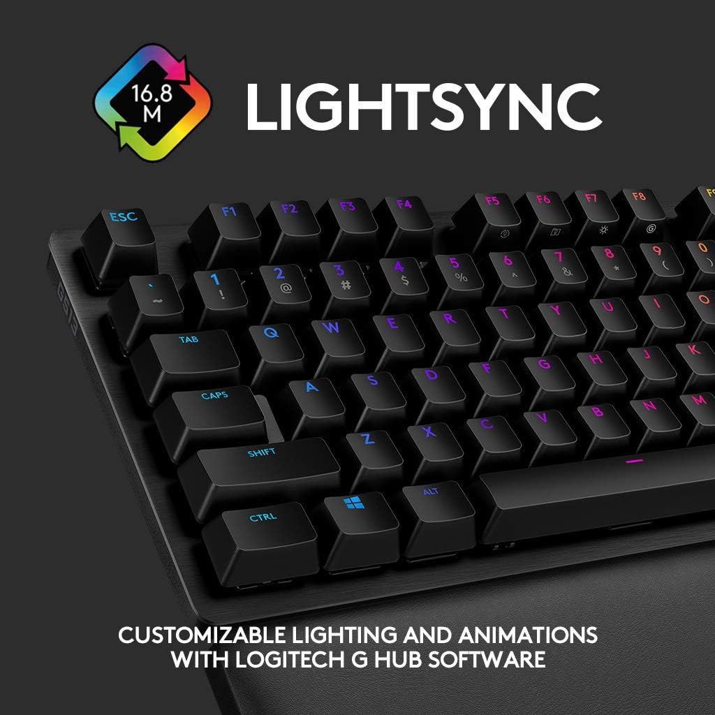 Logitech G513 CARBON LIGHTSYNC RGB Mechanical Gaming Keyboard with GX ...