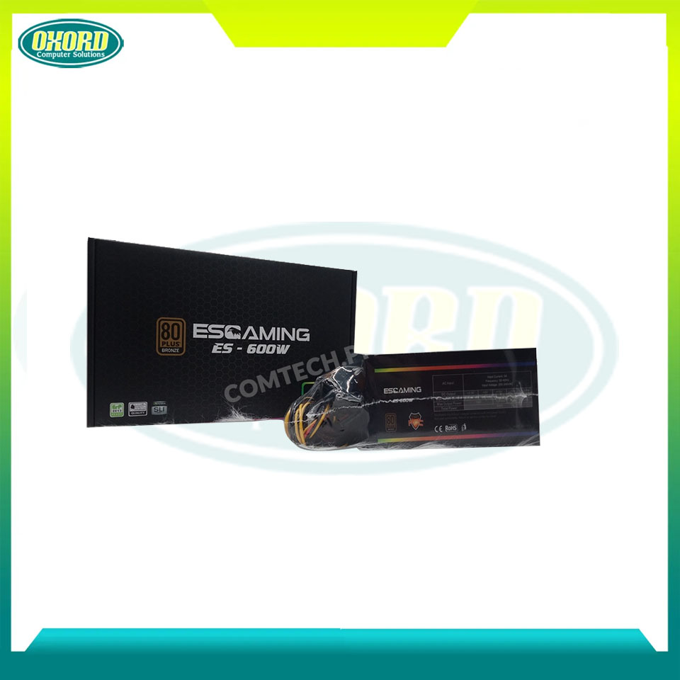 Esgaming True Rated Power Supply 600W 80+ Bronze – OXORD » OXORD ...