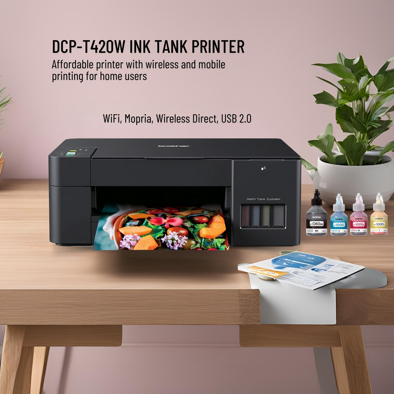 Brother DCP-T420W All-in One Ink Tank WiFi Color Printer – OXORD ...