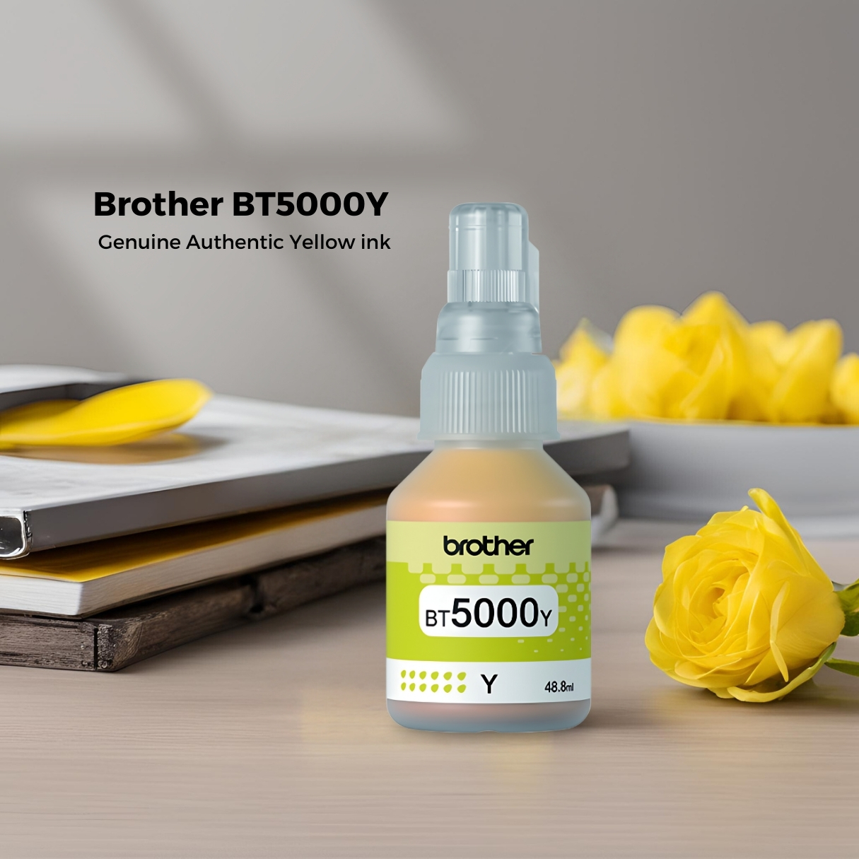 Brother BT5000Y Genuine Authentic Yellow ink for DCP-T300,DCP-T500W,DCP ...